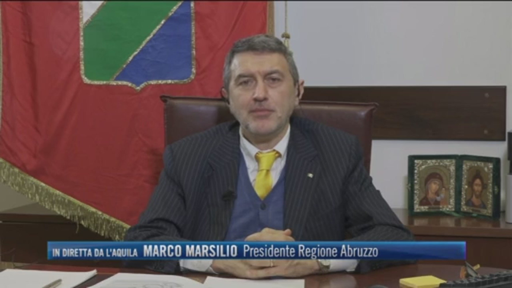 Marco Marsilio presidente regione Abruzzo: "Il danno della pandemia non ...