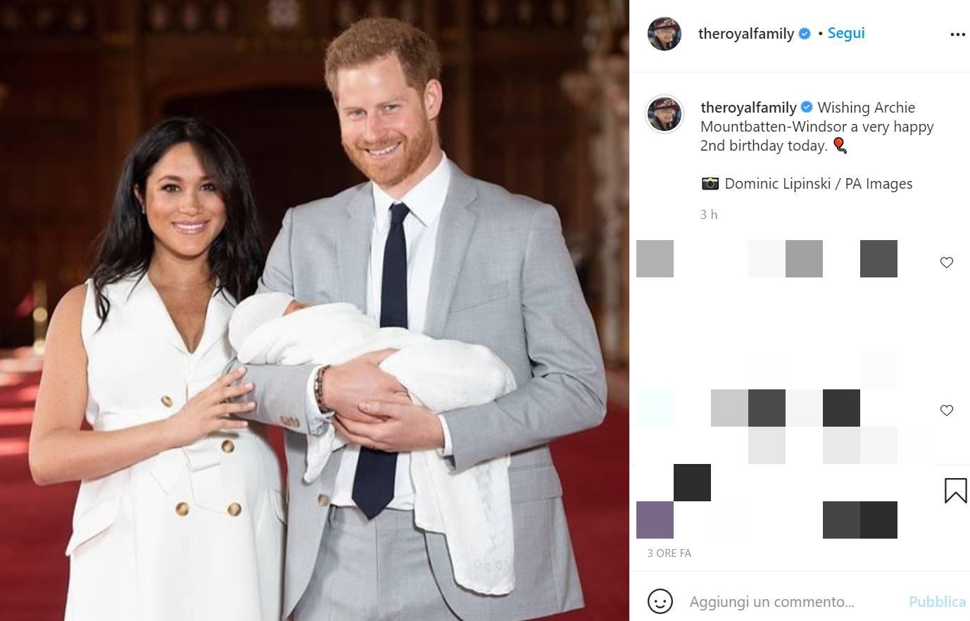 Archie compie 2 anni, gli auguri della Regina Elisabetta - Tgcom24