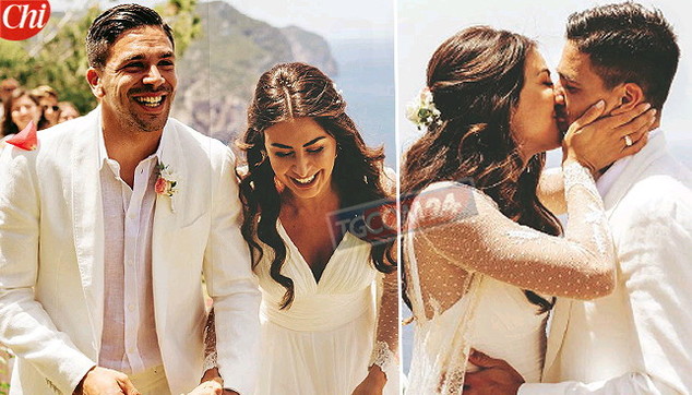 Nozze vista mare per Giovanni Simeone con Giulia Coppini - Foto Tgcom24