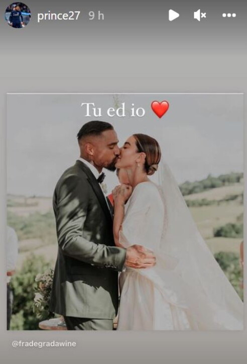 Kevin Prince Boateng ha sposato Valentina Fradegrada: ecco le foto ...