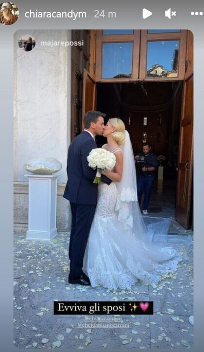 Damiano Carrara si è sposato, ecco le foto del matrimonio con Chiara Maggenti