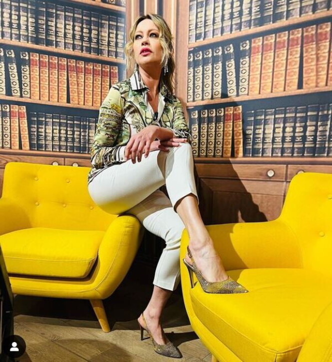 Anna Falchi a fior di labbra con Walter Rodinò
