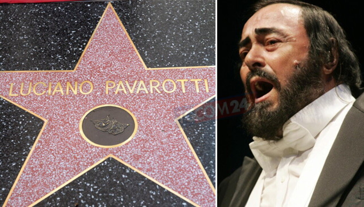 Luciano Pavarotti ha la sua stella sulla Walk of Fame