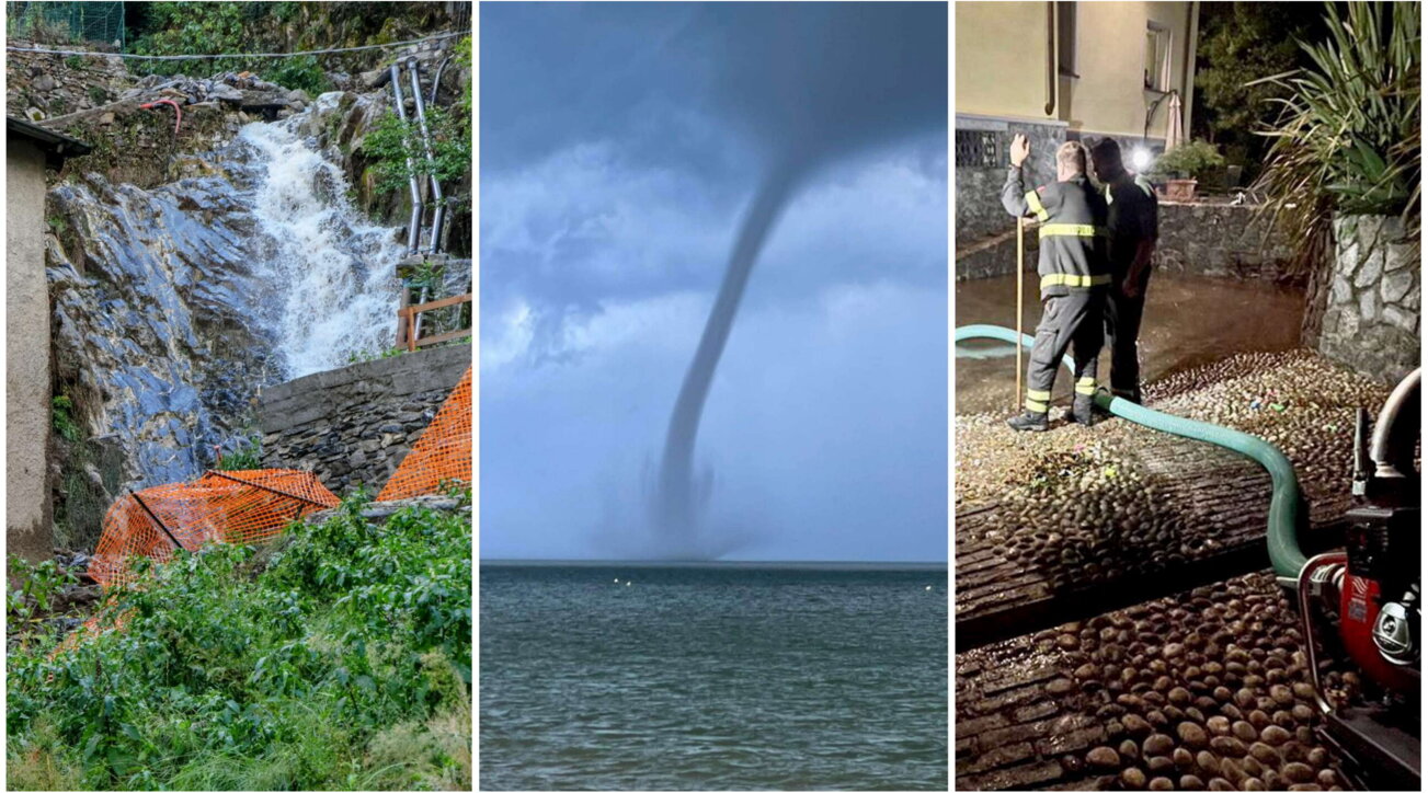 Maltempo al Centro-Nord: danni a Como, Lecco e Vercelli e tromba d'aria sul Lago di Garda