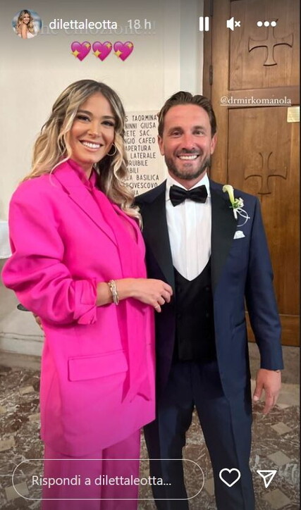 Diletta Leotta a nozze, si è sposato il fratello Mirko