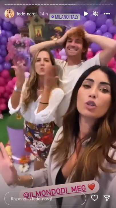 Federica Nargi e Alessandro Matri in festa per la figlia Sofia