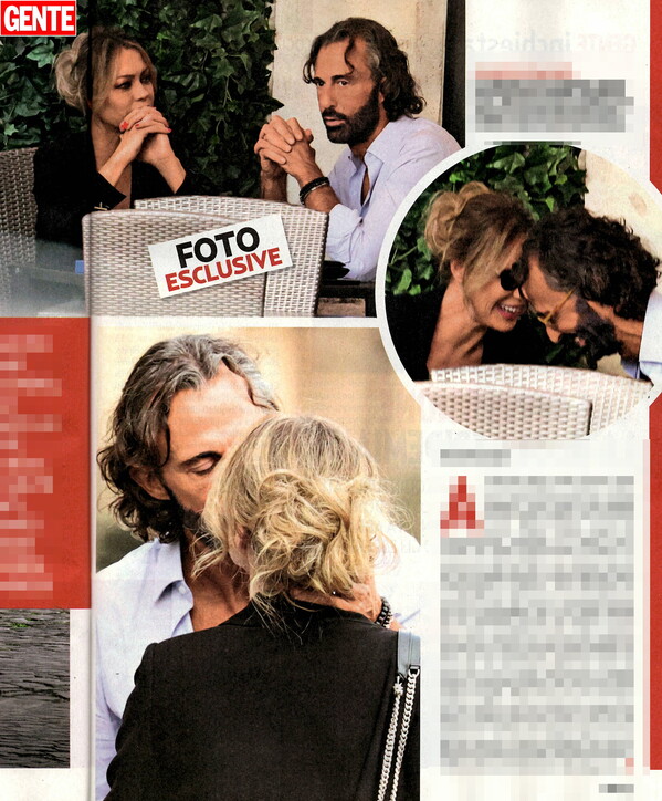 Anna Falchi a fior di labbra con Walter Rodinò