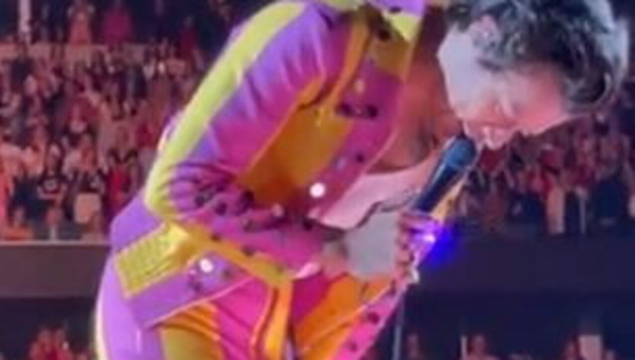 Harry Styles è stato colpito nelle parti basse da una bottiglia