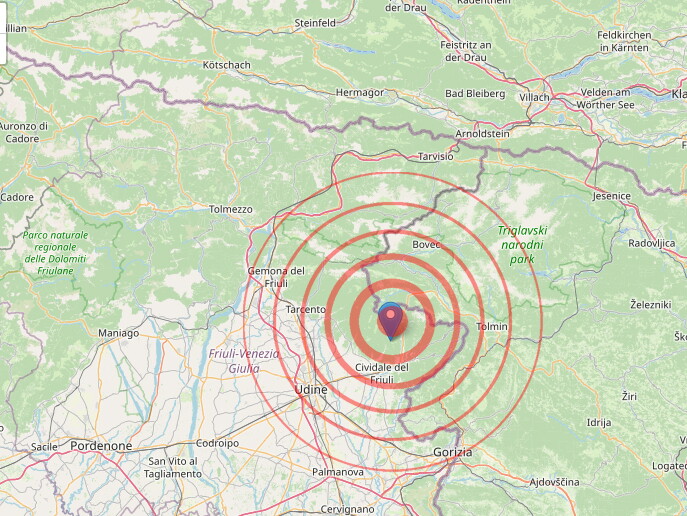 Terremoto a Torreano (Udine), scossa di magnitudo 3.2 - Tgcom24