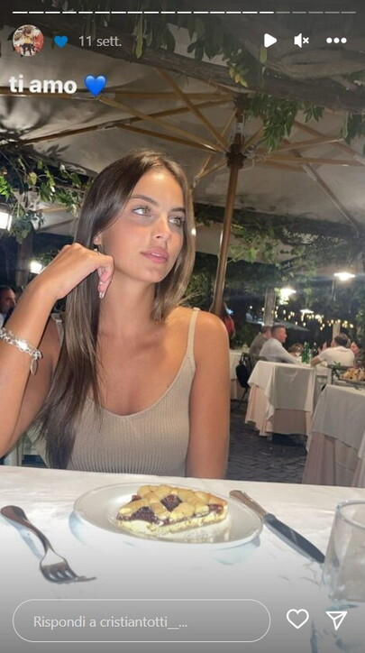 Cristian Totti e Melissa Monti insieme sui social