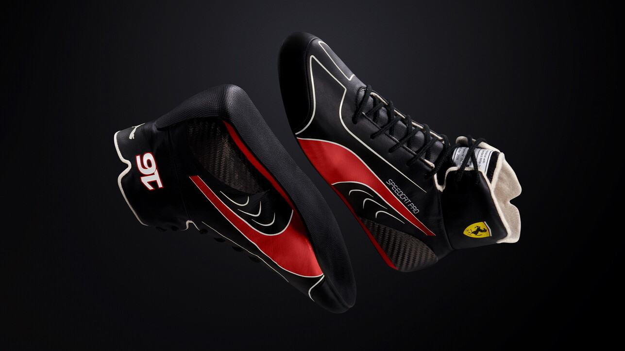 Ferrari: le scarpe di Sainz e Leclerc in vendita