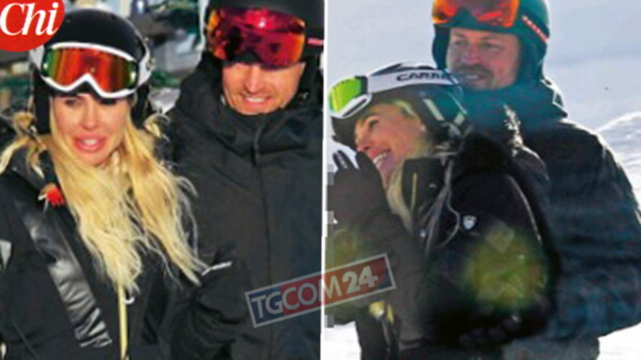 Ilary Blasi, baci ad alta quota con Bastian Muller