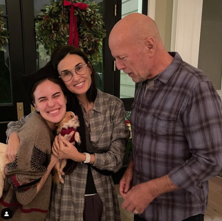 Bruce Willis malato, reunion di famiglia