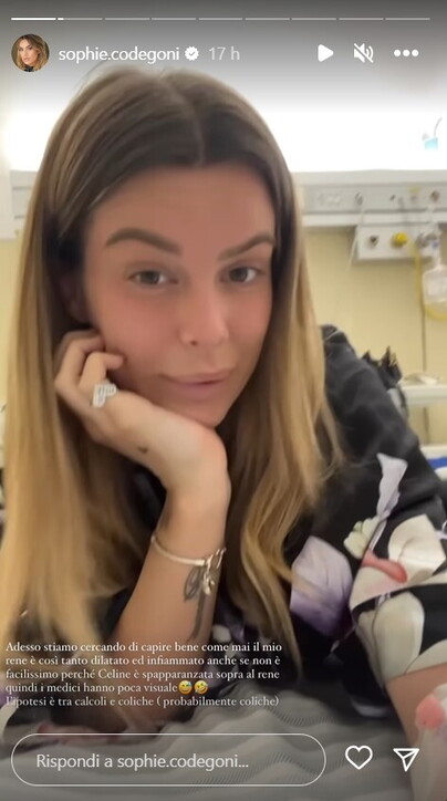 Sophie Codegoni incinta finisce all'ospedale