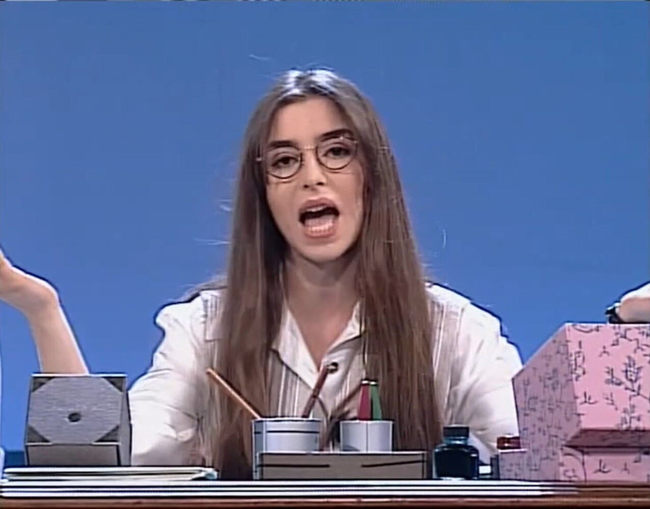 Sabrina Impacciatore in versione rap a "Non è la Rai" 1993