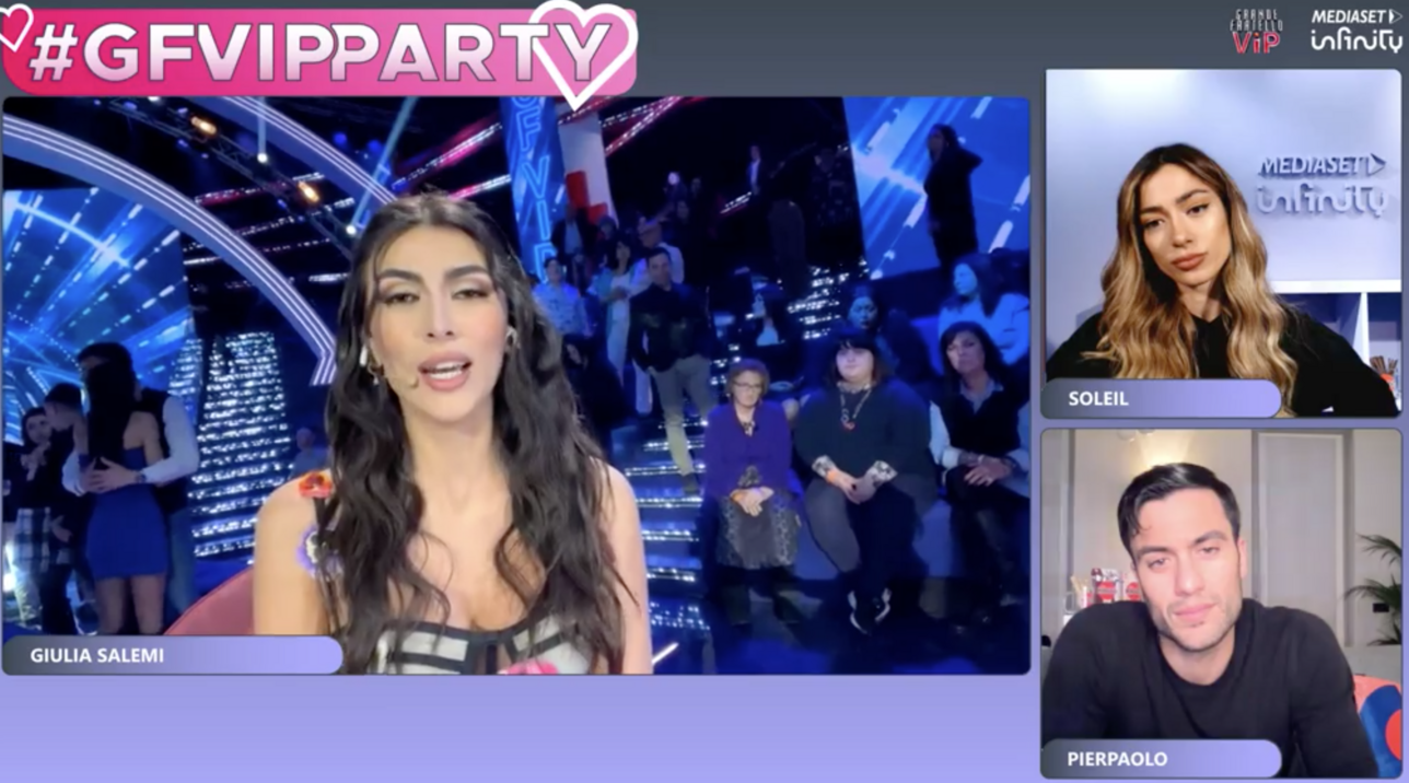Giulia Salemi e Pierpaolo Pretelli insieme al "GF Vip Party"