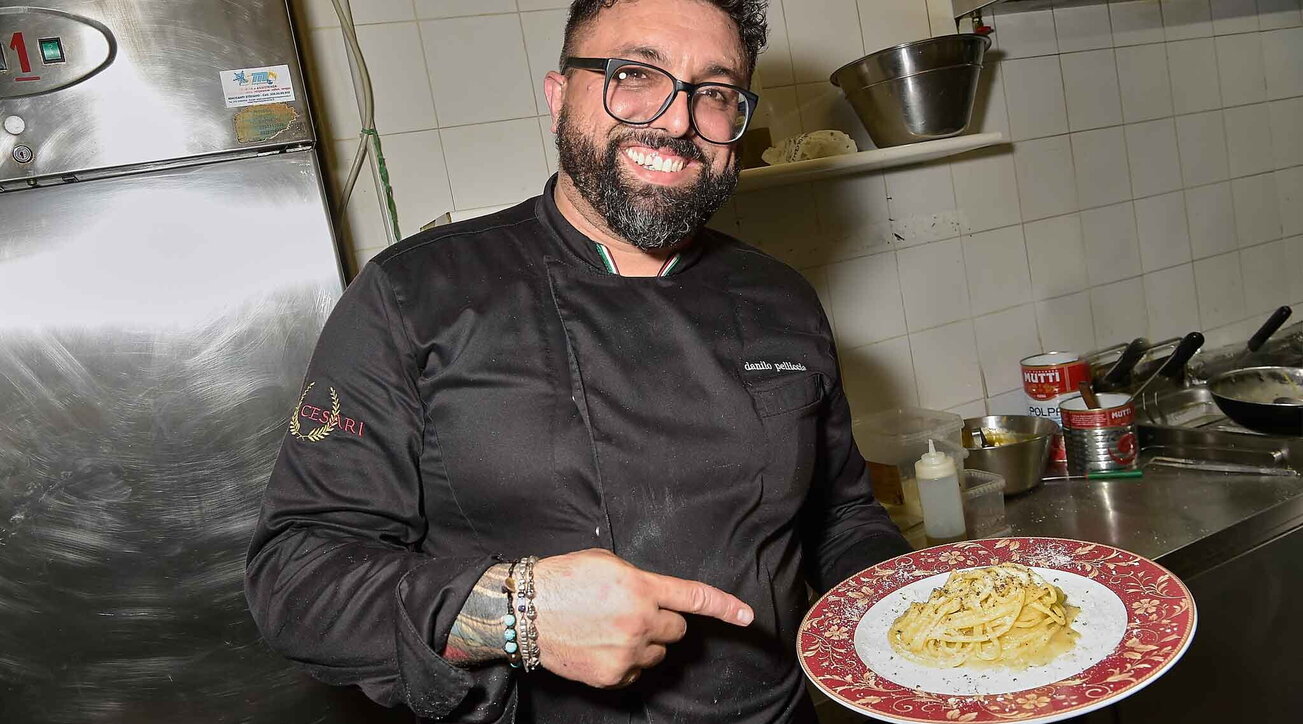 Giorgione e chef Danilo Pelliccia, due romani in Brianza