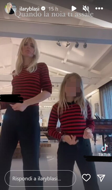 Ilary Blasi fa i Tik Tok con le figlie Isabel e Chanel Totti