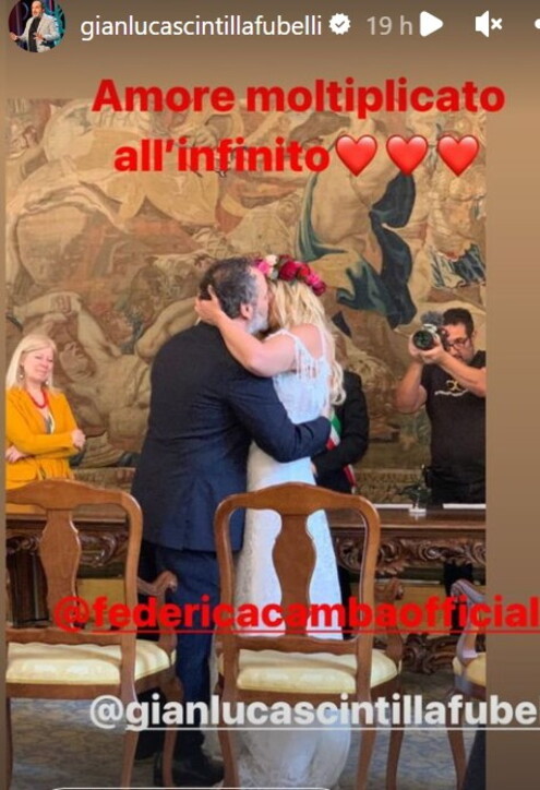 Gianluca Fubelli si è sposato, guarda il matrimonio di Scintilla