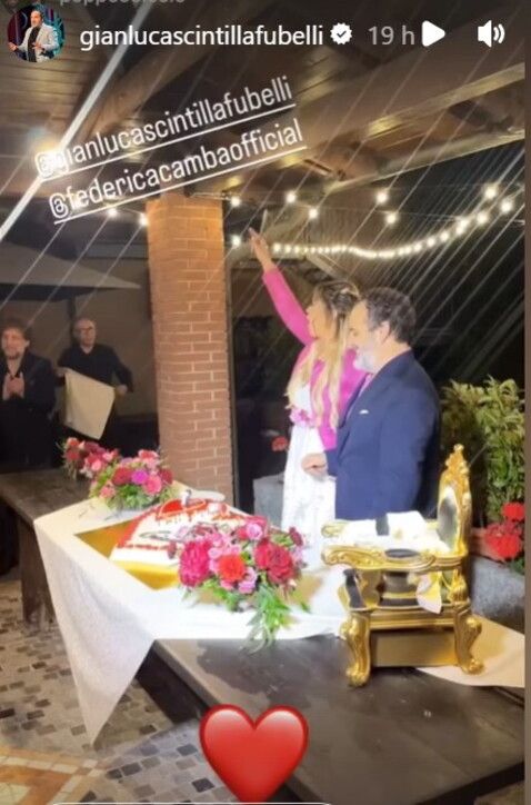 Gianluca Fubelli si è sposato, guarda il matrimonio di Scintilla