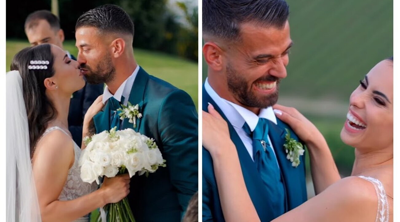 Leonardo Spinazzola e Miriam Sette sposi, guarda le foto del sì