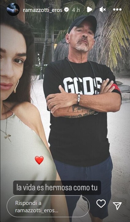 Fotogallery - Eros Ramazzotti in Messico con Dalila Gelsomino