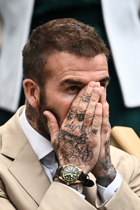 Roger Federer e David Beckham: gara di eleganza a Wimbledon