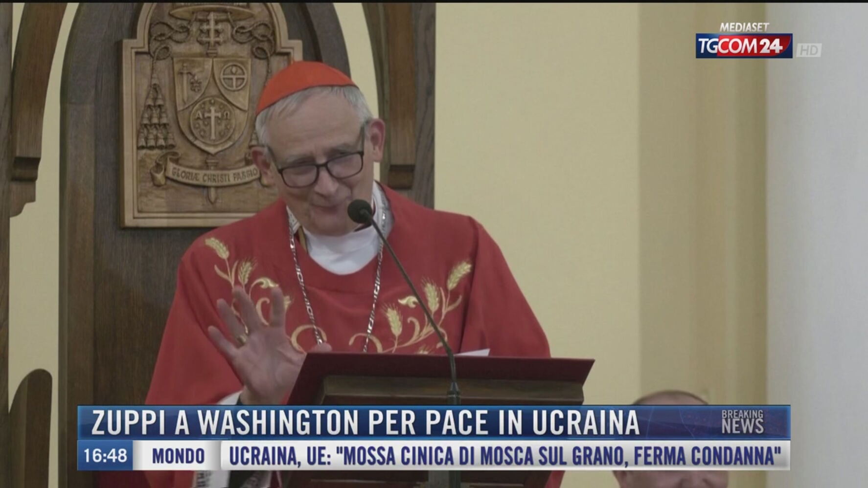 Breaking News delle 17.00 | Zuppi a Washington per pace in Ucraina ...