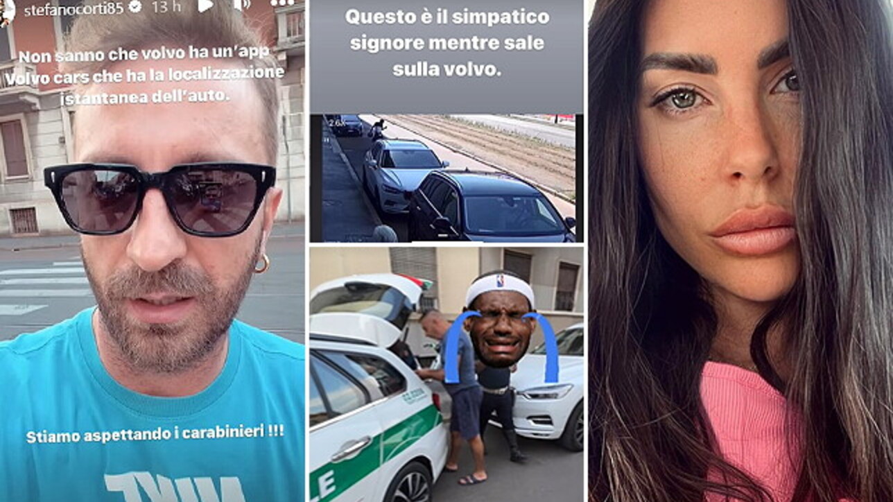 Fotogallery - Rubata l'auto a Bianca Atzei e Stefano Corti, ecco le ...