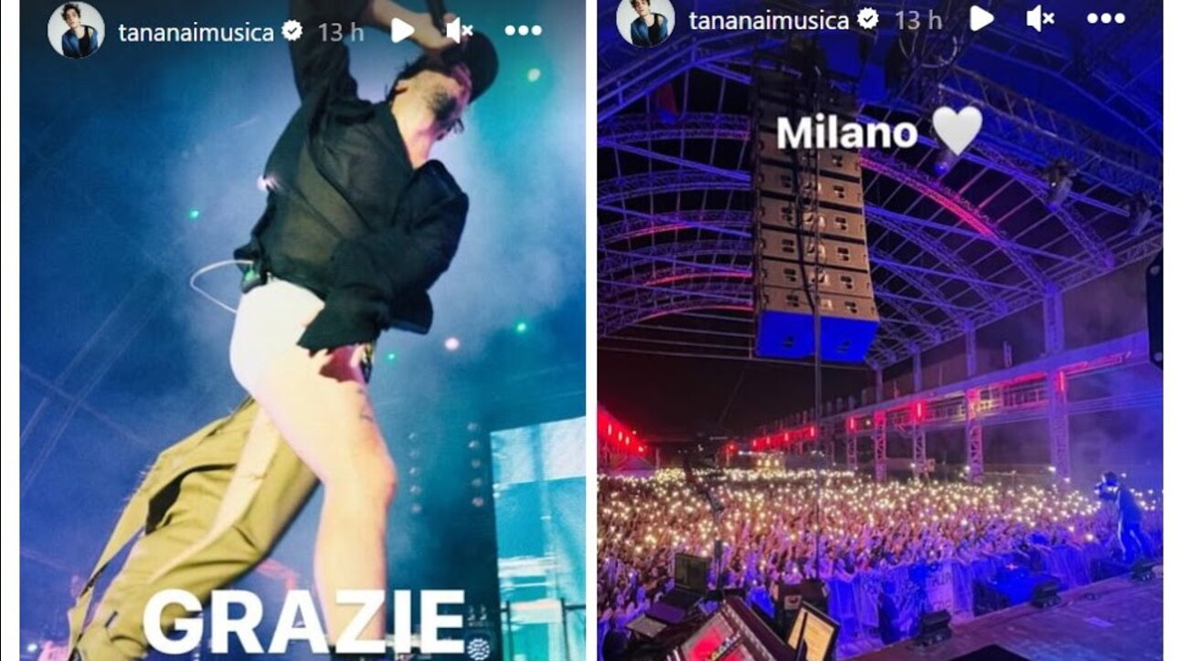 Fotogallery - Tananai in mutande sul palco, incidente hot al concerto