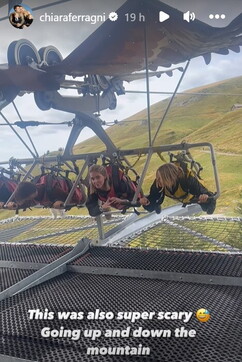 Le avventure di Chiara Ferragni a Interlaken: dal jet boat alla zipline