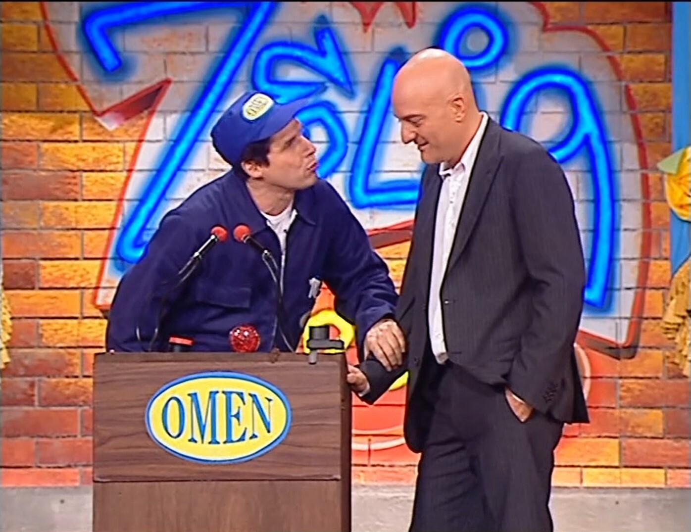 Omen non riconosce Vanessa Incontrada a "Zelig Circus" 2004