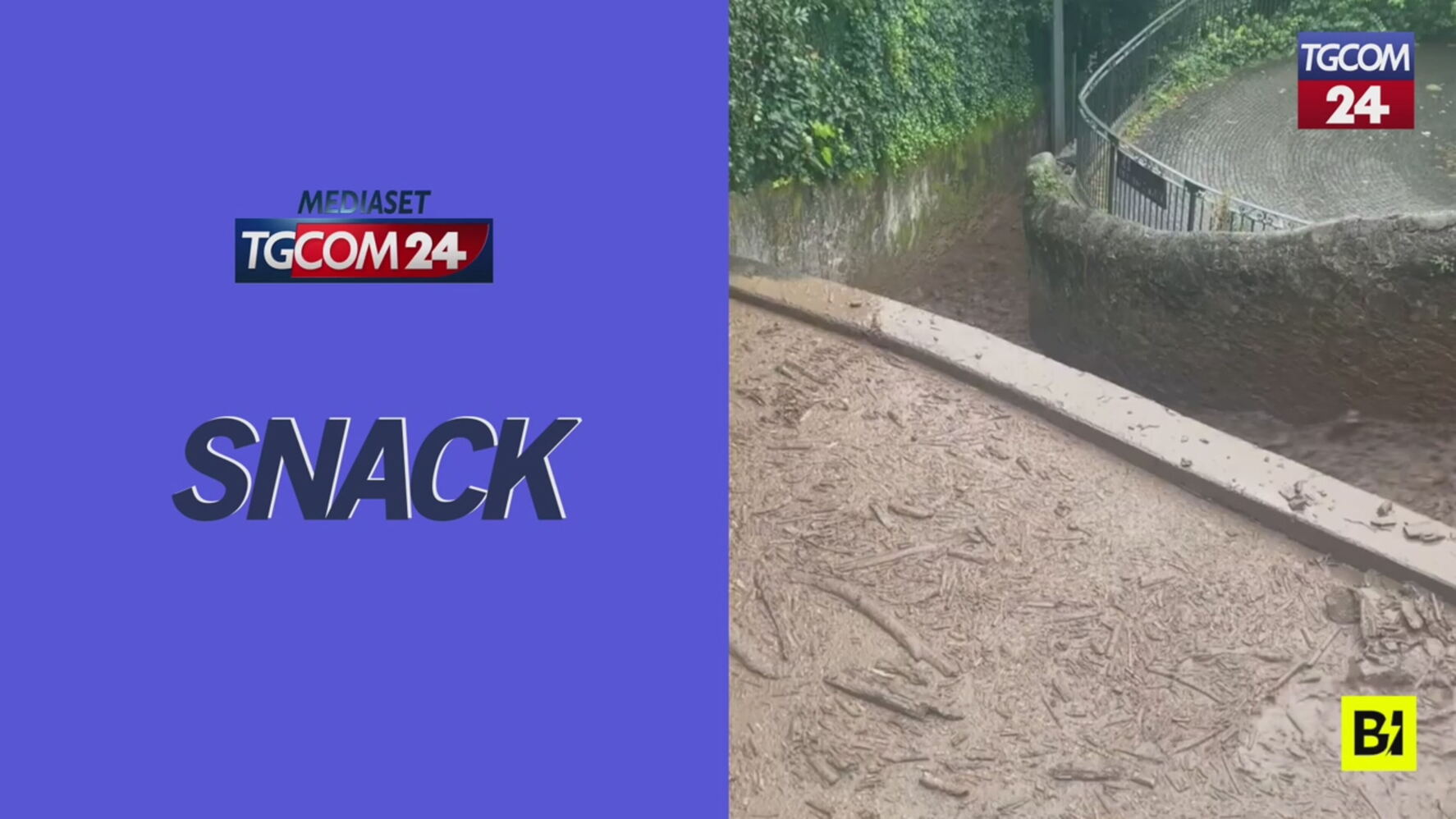 Nubifragio in Lombardia, colata di fango su Blevio