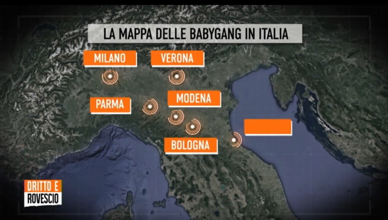 Sicurezza, la mappa delle baby gang in Italia