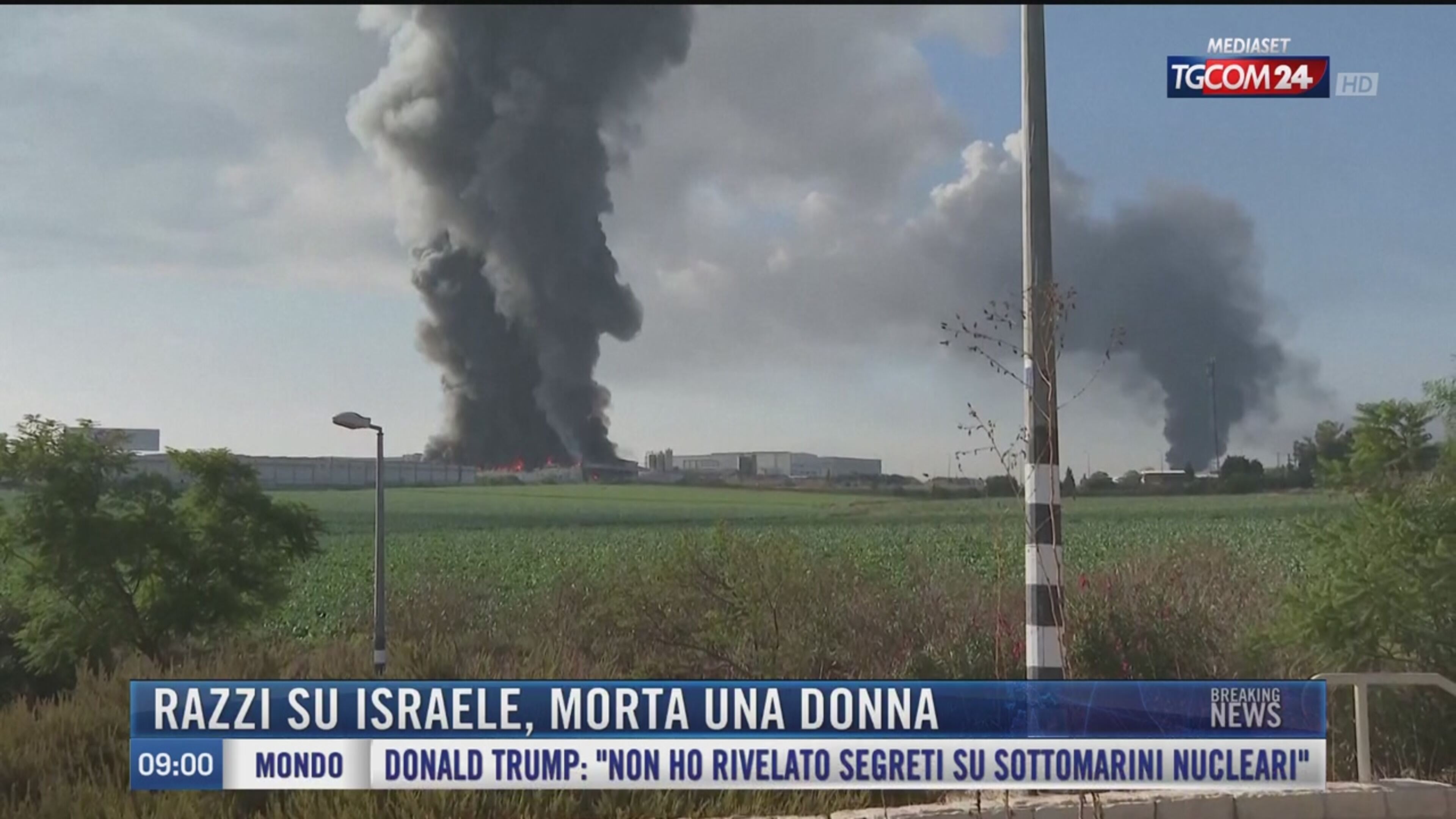Breaking News delle 09.00 | Razzi su Israele, morta una donna - Tgcom24