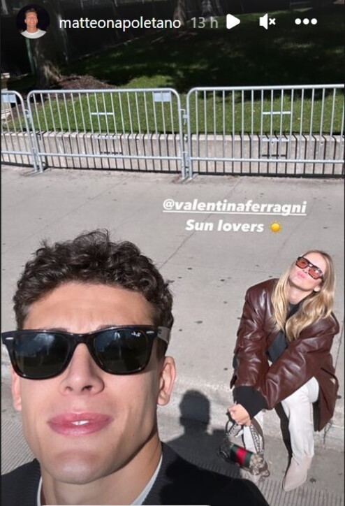 Valentina Ferragni con Matteo Napoletano, amore a Chicago