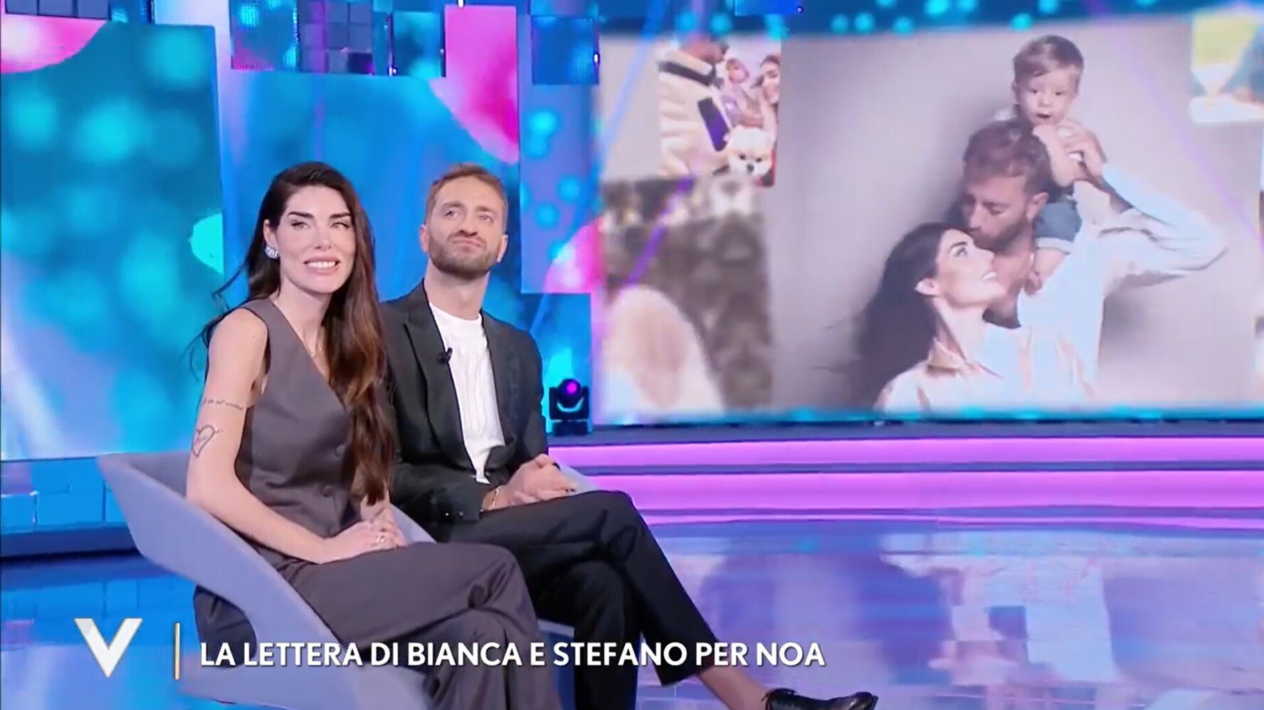 Bianca Atzei e Stefano Corti festeggiano il figlio Noa Alexander