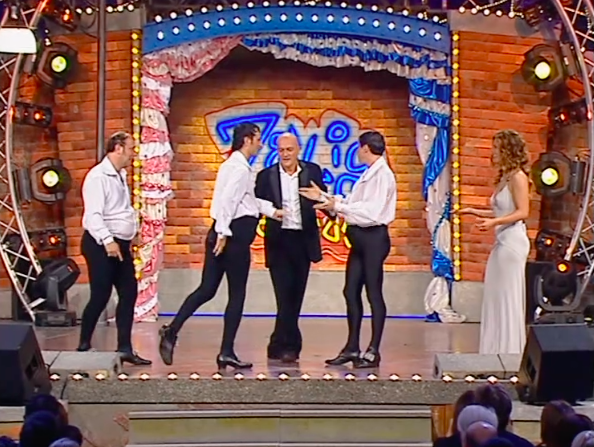 Raul Cremona con Ale e Franz a "Zelig Circus" 2004