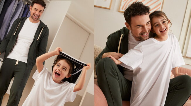Un papà e la sua bambina: la campagna moda per la Festa del papà