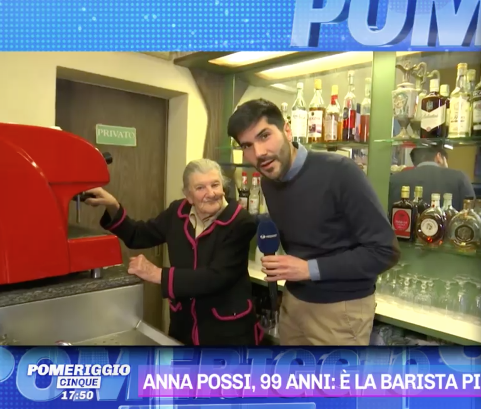 Novara, Anna Possi a 99 anni è la barista più longeva d’Italia