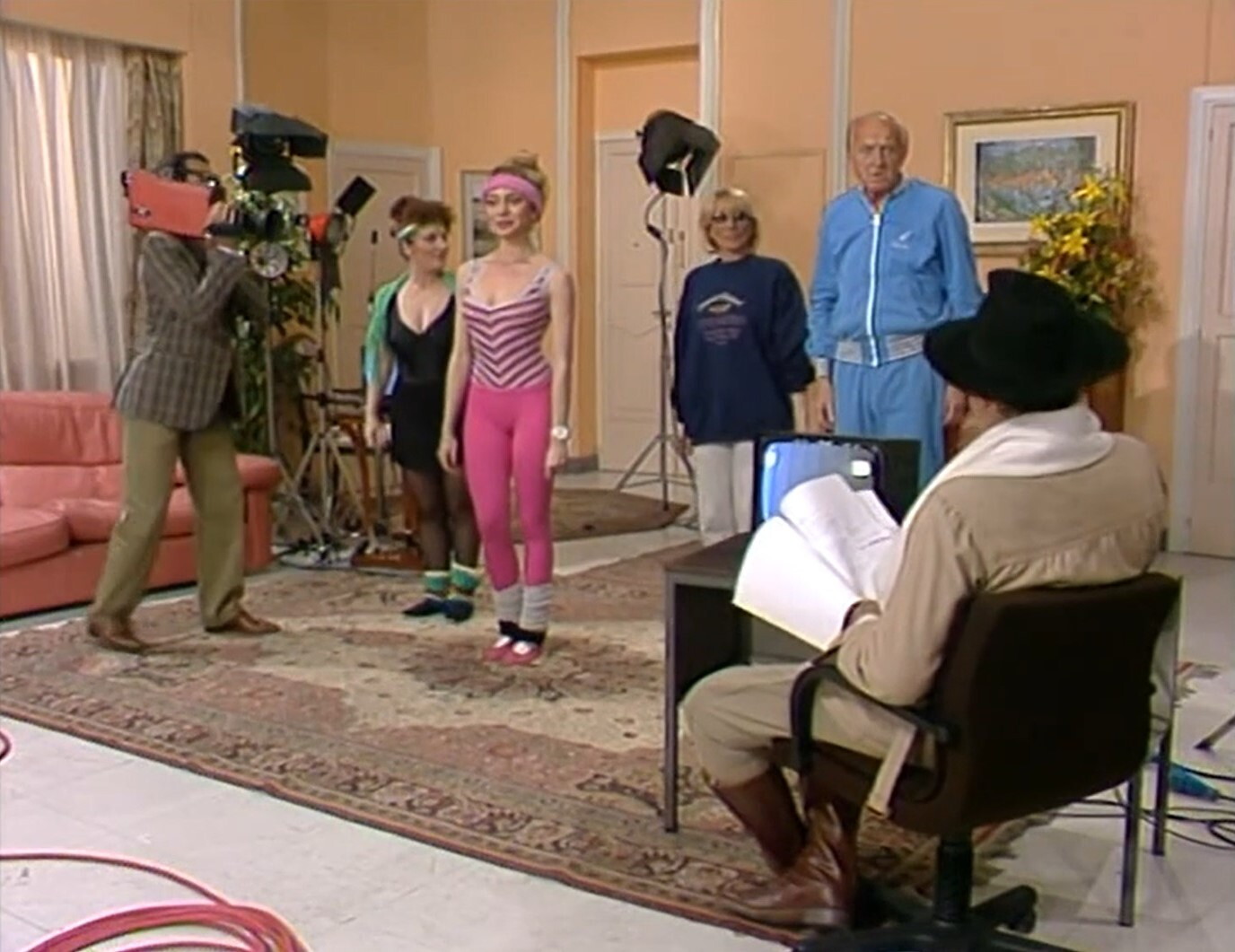 Sandra e Raimondo a lezione di aerobica a "Casa Vianello" 1988